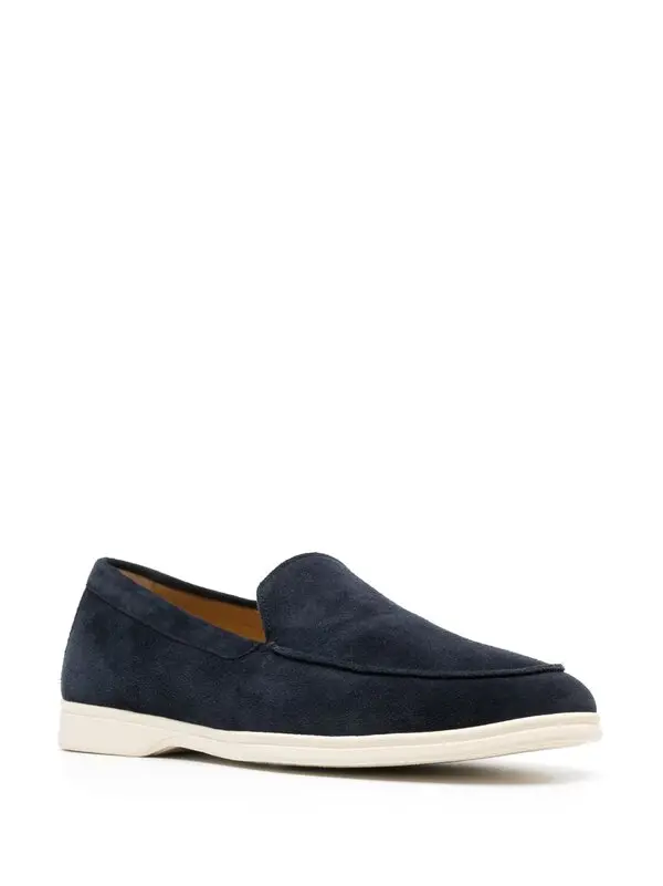 HENDERSON BARACCO Sirena Suede Boat Shoes - Blue