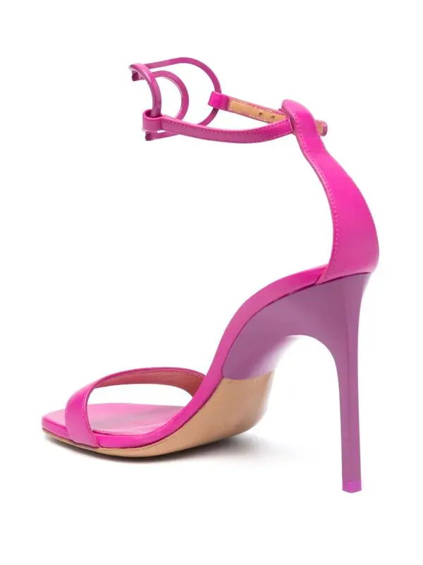 Off-White Pop Paperclip 100mm Leather Sandals