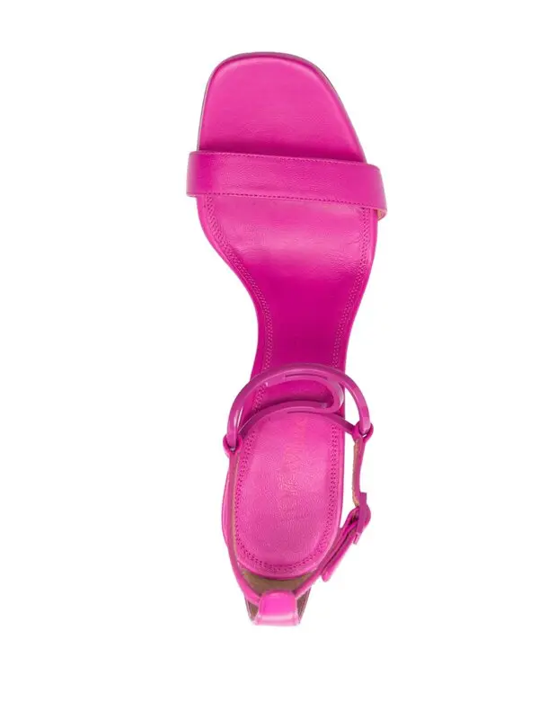 Off-White Pop Paperclip 100mm Leather Sandals