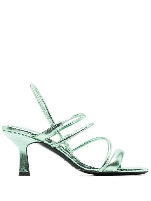 Sandro Strappy Square-toe Stiletto Sandals