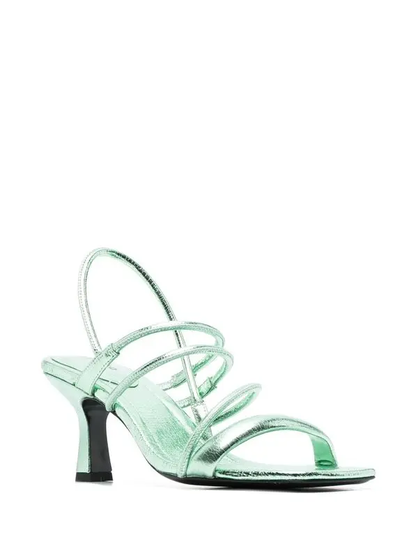 Sandro Strappy Square-toe Stiletto Sandals