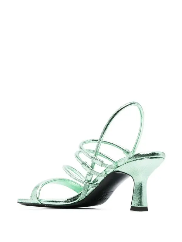 Sandro Strappy Square-toe Stiletto Sandals