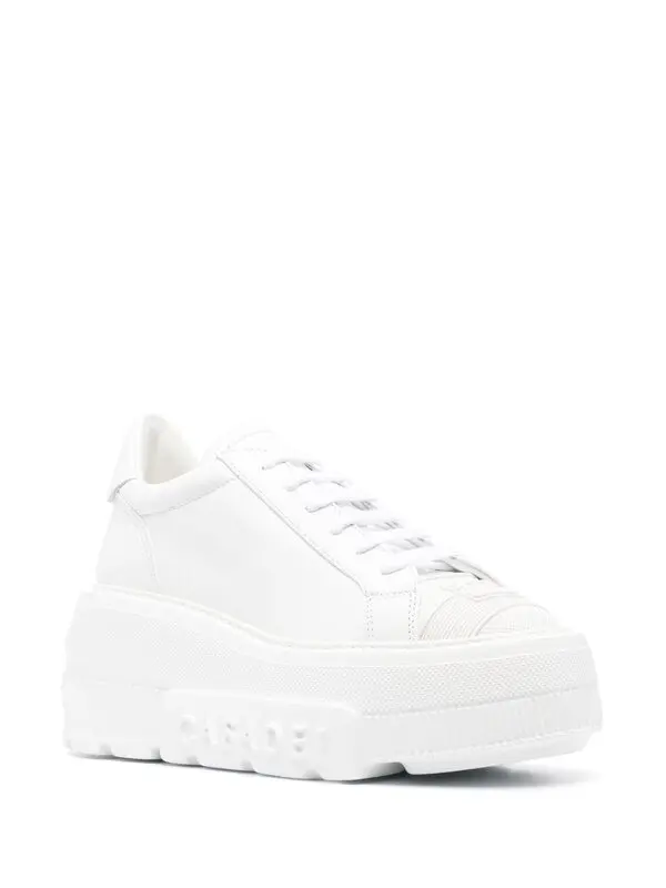 Casadei Nexus 75mm Platform Sneakers - White