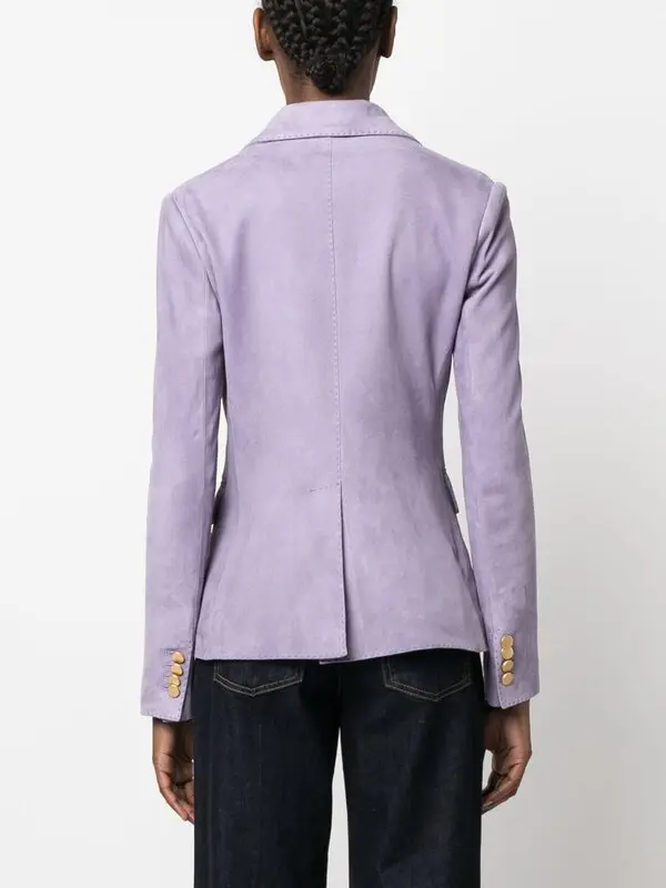 Tagliatore Double-breasted Suede Blazer