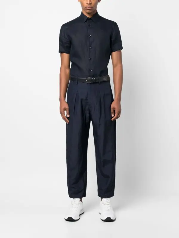Giorgio Armani Pleated Wide-leg Trousers