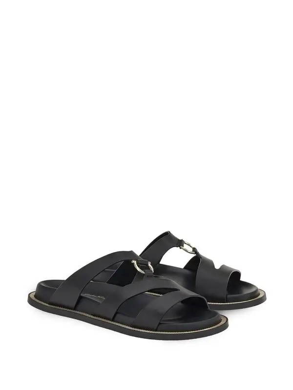 FERRAGAMO Gancini Leather Sandals
