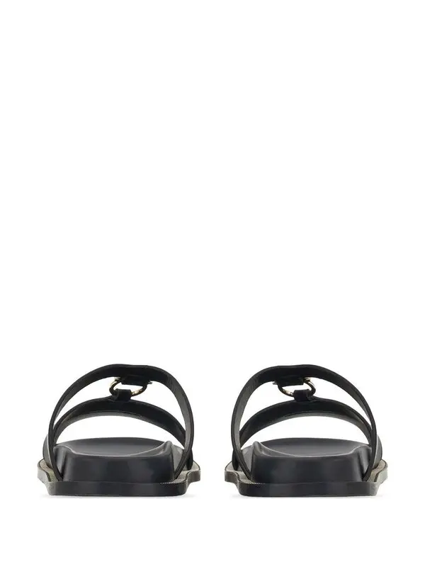 FERRAGAMO Gancini Leather Sandals
