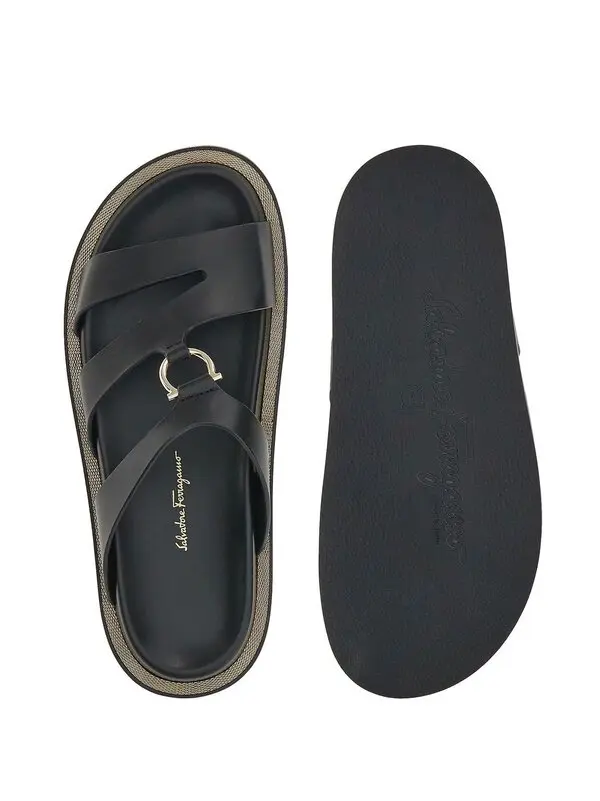FERRAGAMO Gancini Leather Sandals