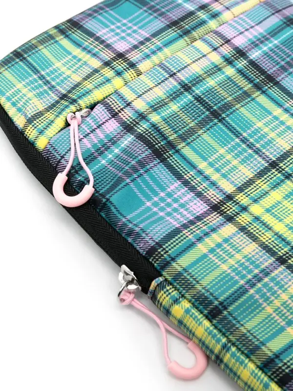 GANNI Check-print Laptop Sleeve