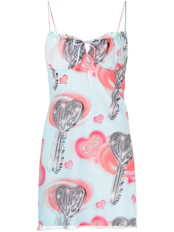 knee length dresses for ladies AURELIE LACE TRIM LINEN MINI DRESS - ORCHID WHITE  CHIC LE FRIQUE