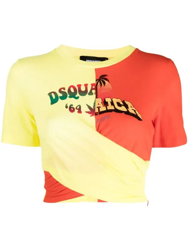 Dsquared2 Logo-print Crop Top - Red
