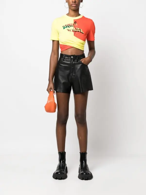 Dsquared2 Logo-print Crop Top - Red