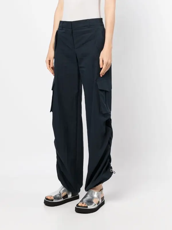 SYSTEM Drawstring Wide-leg Trousers