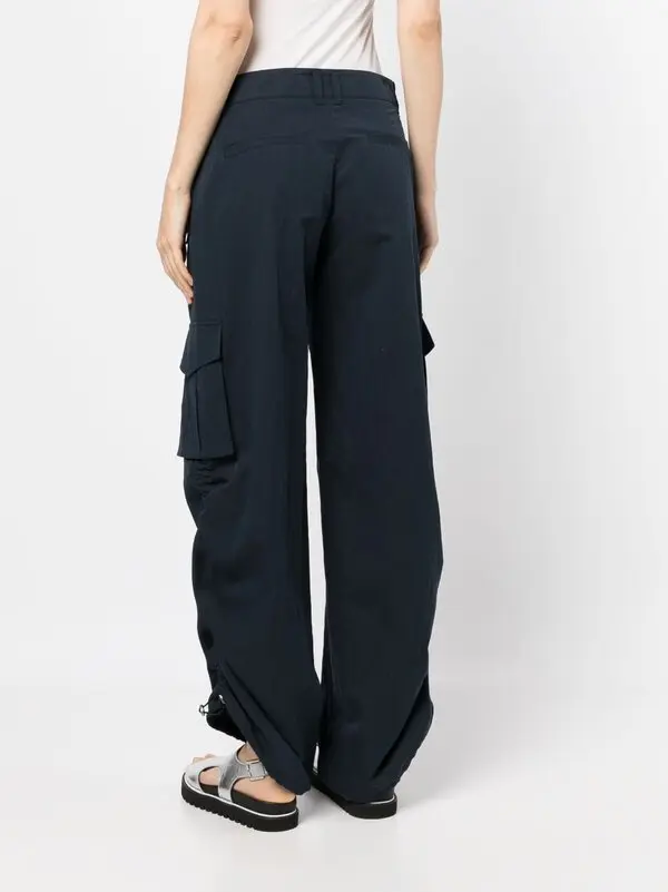 SYSTEM Drawstring Wide-leg Trousers