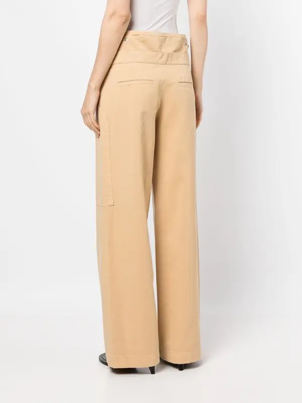 SYSTEM Layered-waist Tapered Trousers