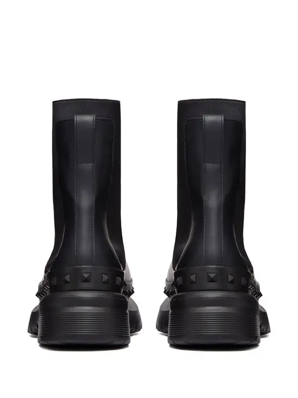 Valentino Garavani Rockstud Leather Ankle Boots
