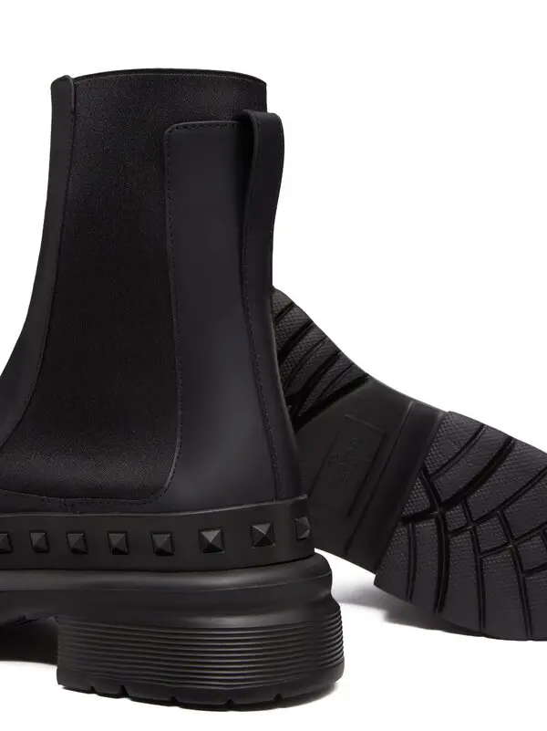 Valentino Garavani Rockstud Leather Ankle Boots