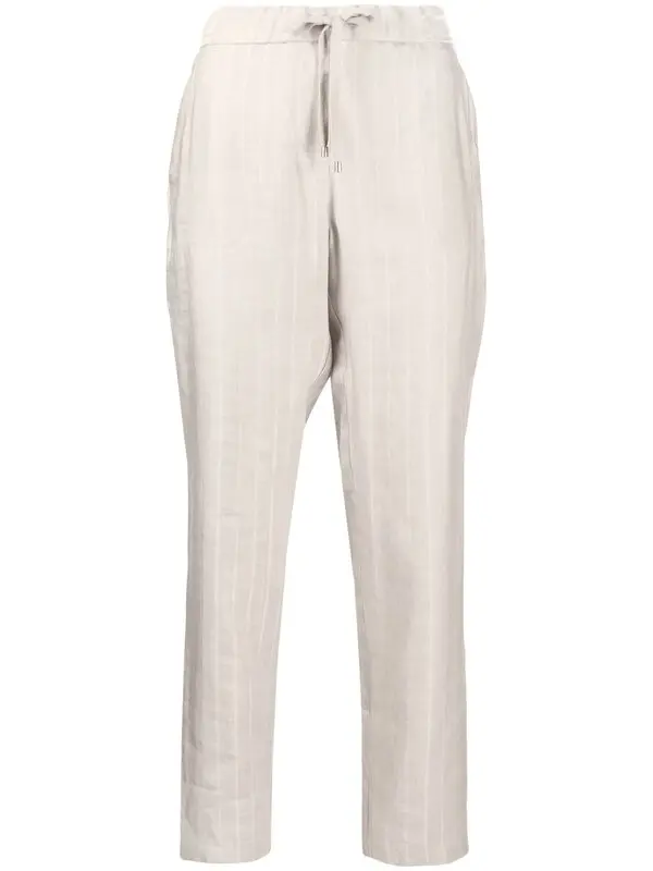 Lorena Antoniazzi Striped Slim-cut Trousers