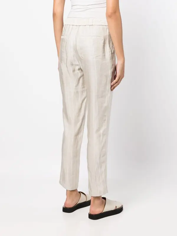 Lorena Antoniazzi Striped Slim-cut Trousers