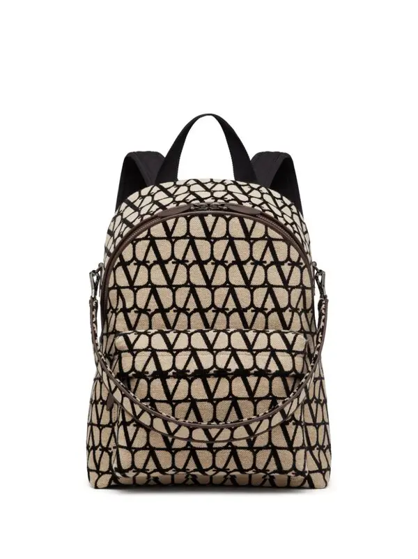 Valentino Garavani Toile Iconographe Backpack - Neutrals