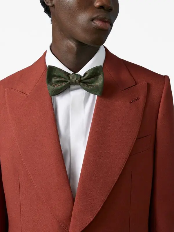 Gucci Gg Silk Bow Tie