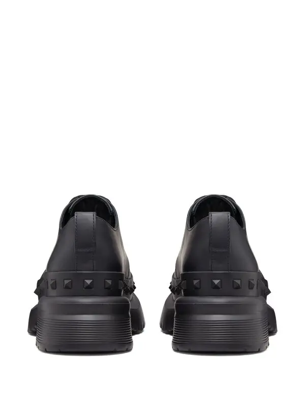 Valentino Garavani Rockstud Leather Derby Shoes