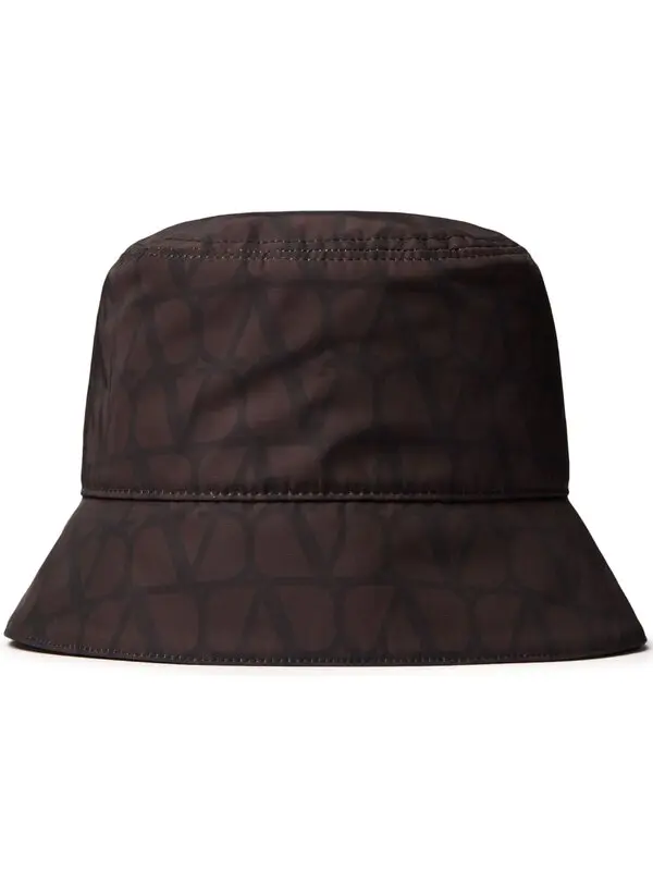 Valentino Garavani Toile Iconographe Bucket Hat - Brown