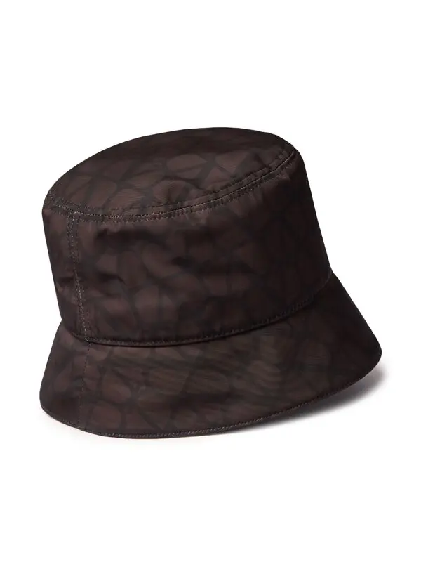 Valentino Garavani Toile Iconographe Bucket Hat - Brown