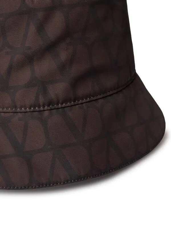 Valentino Garavani Toile Iconographe Bucket Hat - Brown