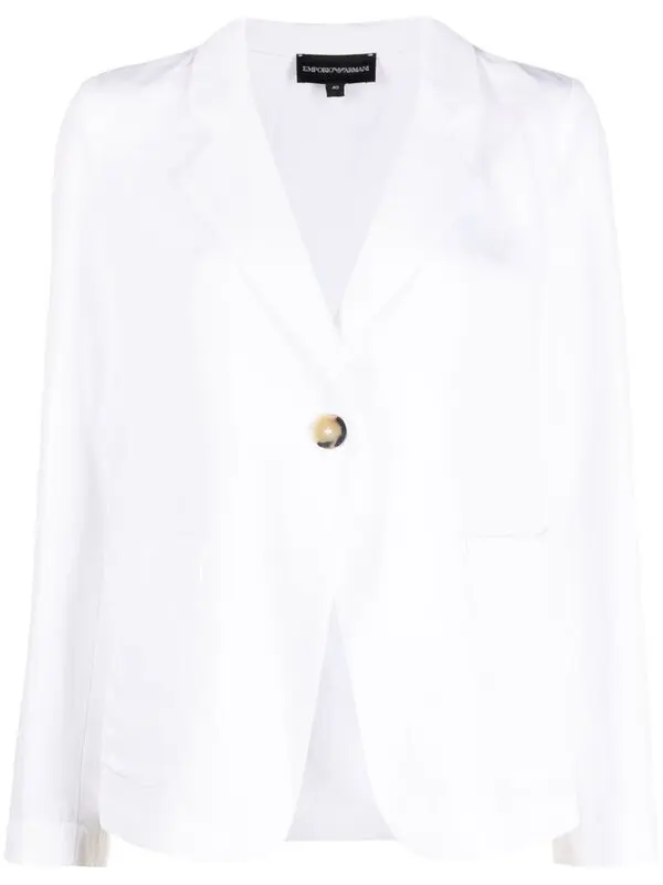Emporio Armani Blazer With Cut-out Detail - White
