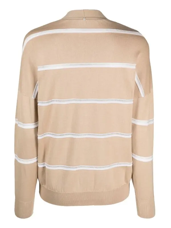 Lorena Antoniazzi Striped Knitted Cardigan
