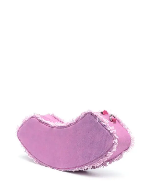 Gcds Medium Denim Shoulder Bag - Pink