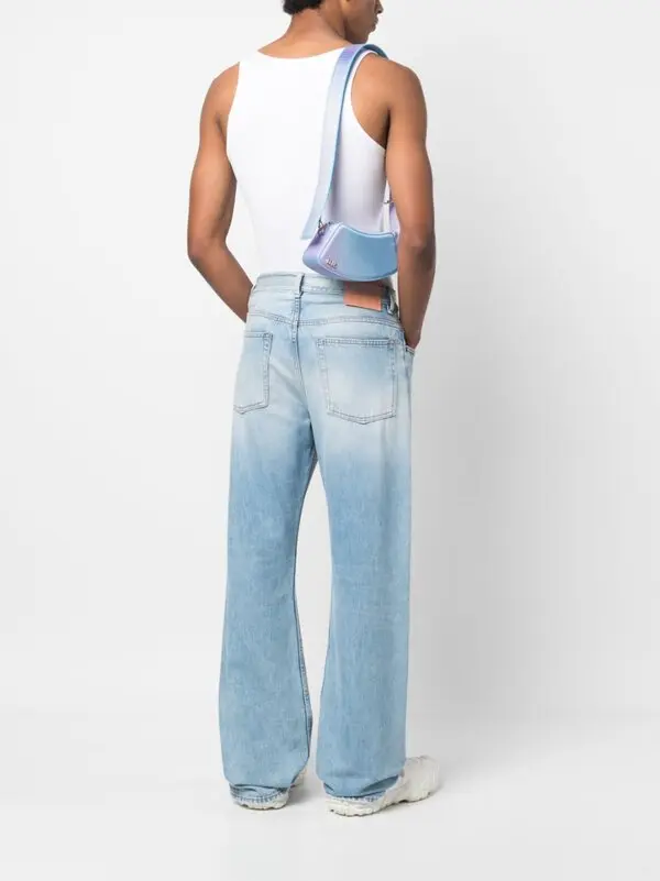 Gcds Comma Holographic Shoulder Bag - Blue