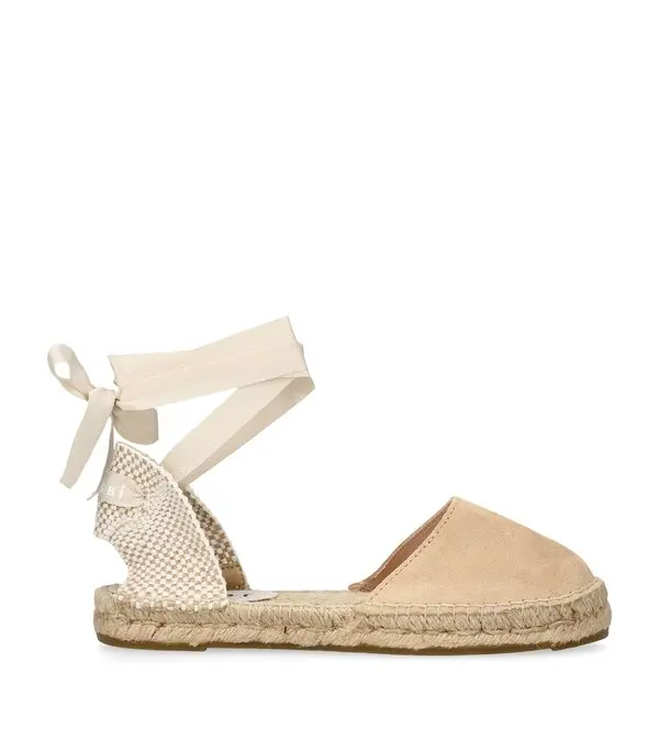 Manebí Suede Hamptons Espadrilles - Beige