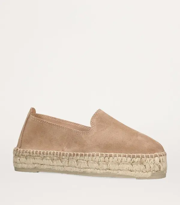 Manebí Suede Hamptons Espadrilles - Brown