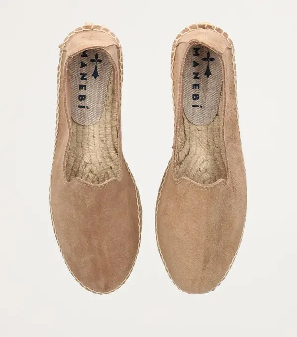Manebí Suede Hamptons Espadrilles - Brown