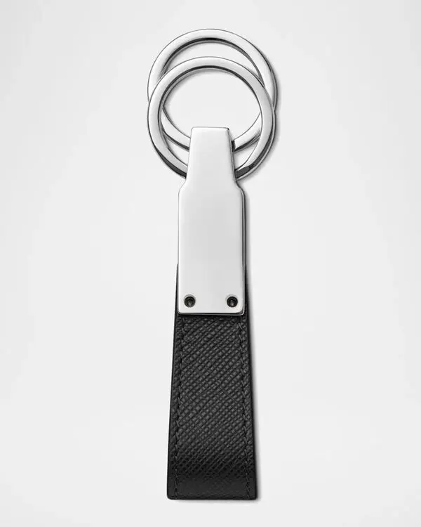 Montblanc Sartorial Leather Loop Key Fob - Black