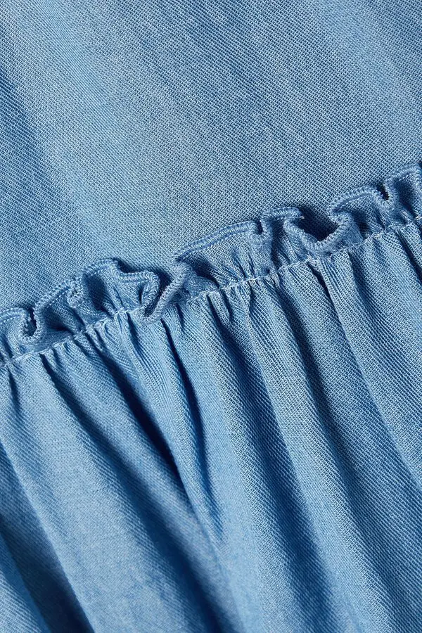 JASON WU Tiered Twill Midi Skirt