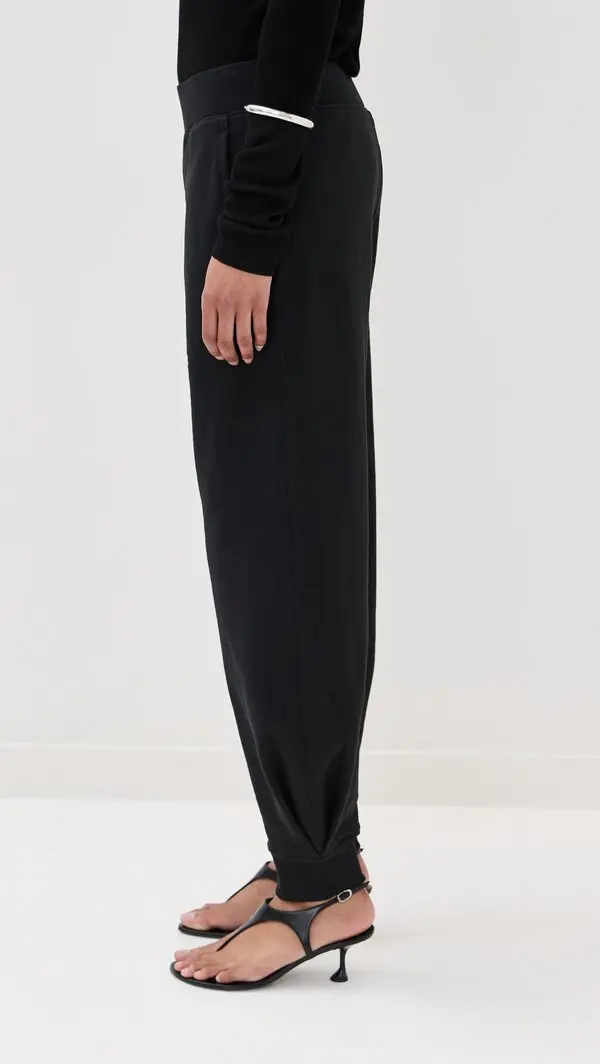 Tibi Calder Long Length Sweatpants - Black