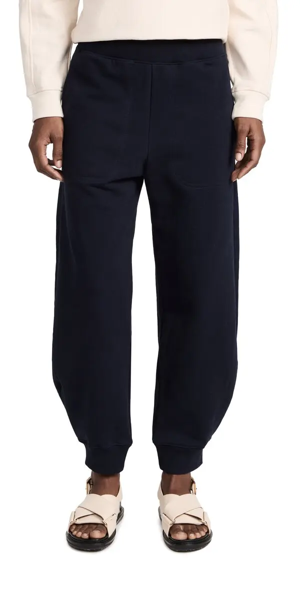 Tibi Calder Long Length Sweatpants - Navy