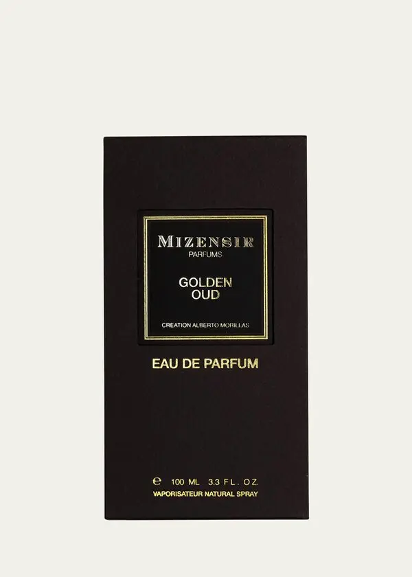 MIZENSIR Golden Oud Eau De Parfum, 3.4 Oz