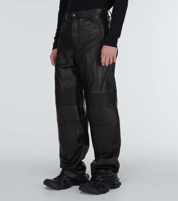 Balenciaga Leather Biker Pants