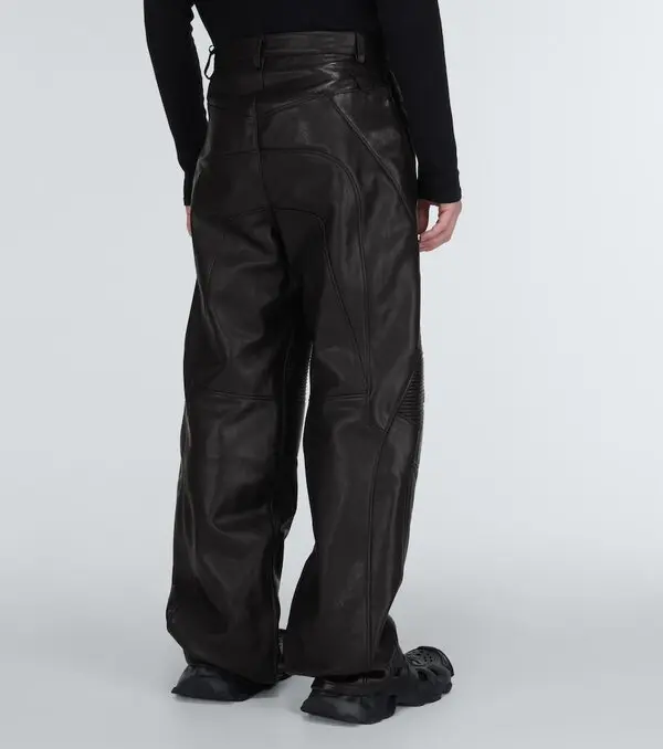 Balenciaga Leather Biker Pants