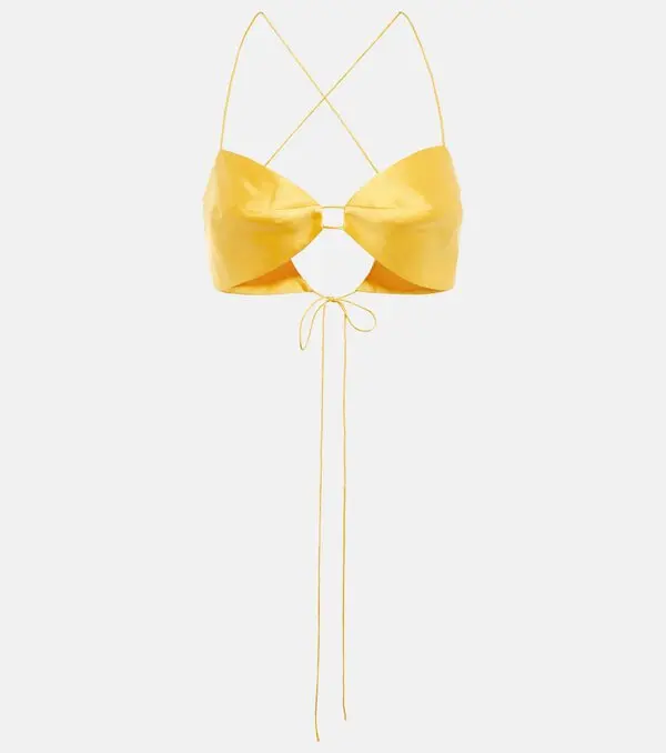 THE SEI Silk Satin Bra Top