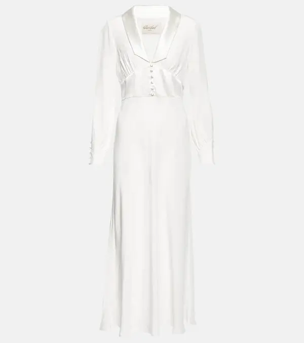 Rixo Bridal Jodie Silk Midi Dress