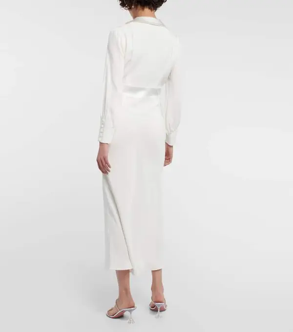 Rixo Bridal Jodie Silk Midi Dress