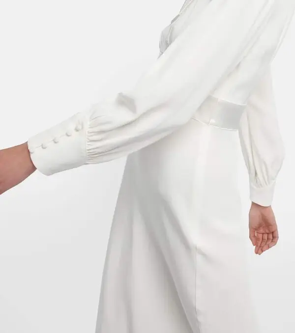 Rixo Bridal Jodie Silk Midi Dress
