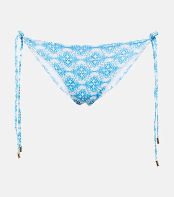Melissa Odabash Cancun Printed Bikini Bottom - Blue