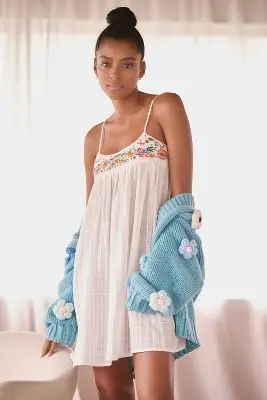 sachin and babi light blue dress Anthropologie Embroidered Badoll Dress In White - 43% Off
