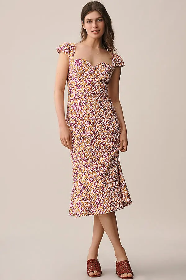 The Cecily Fit & Flare Sweetheart Dress - Dark Purple